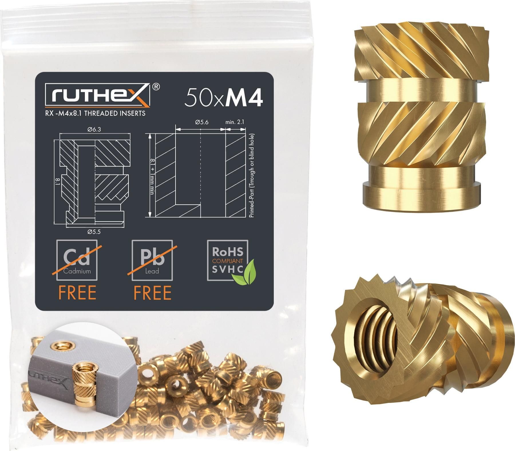 Ruthex Wkładka Gwintowana M4 - Opinie i ceny na Ceneo.pl