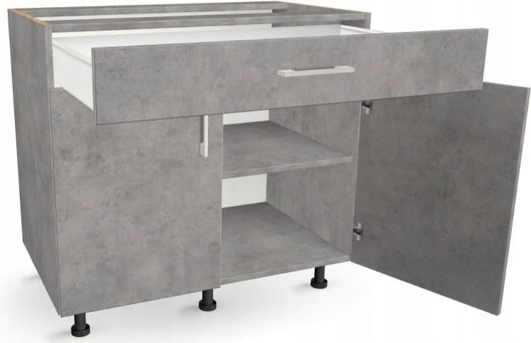 Dg Meble Szafka Kuchenna Z Szufladą 100Cm Beton 82/100/52 1 - Opinie i atrakcyjne ceny na Ceneo.pl
