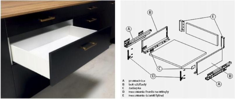 Hafele Szuflada Matrix S Slim L300 H135 Czarna - Opinie i atrakcyjne ...