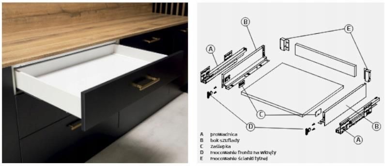 Hafele Szuflada Matrix S Slim L400 H84 Biała - Opinie i atrakcyjne ceny ...