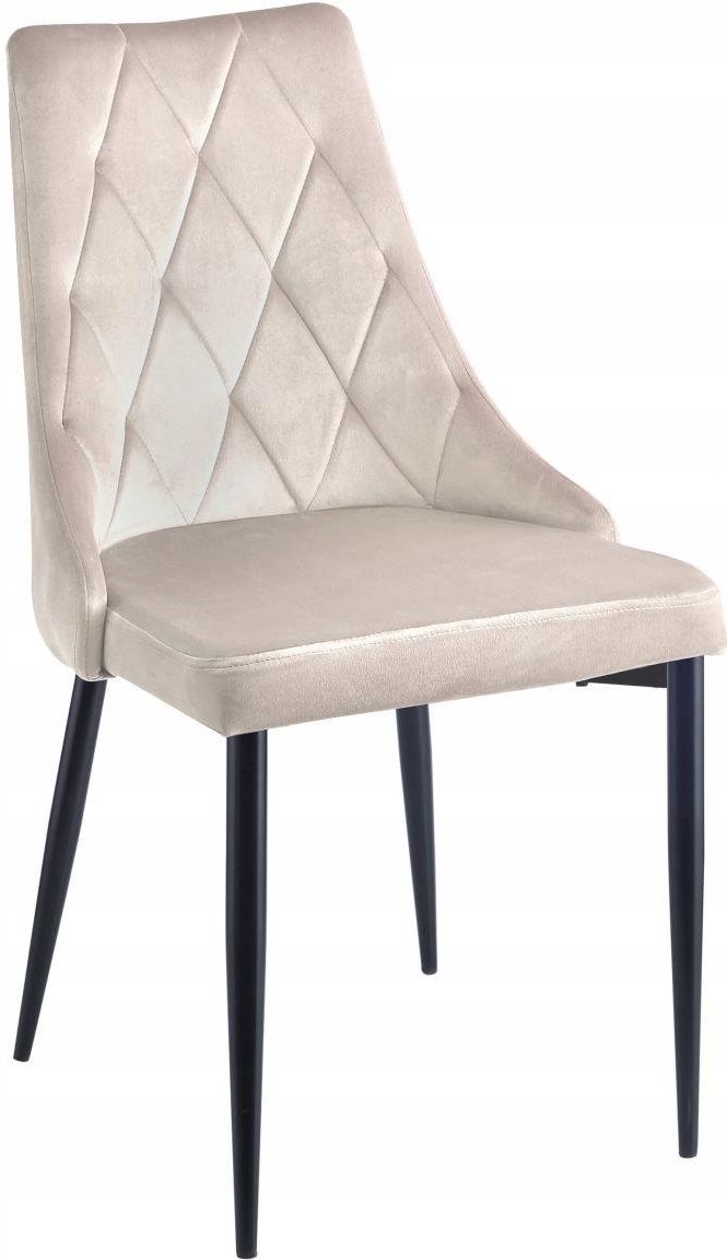 Furnitex Krzesło Velvet Kremowy Welur +Nogi Czarny Metal - Opinie i ...