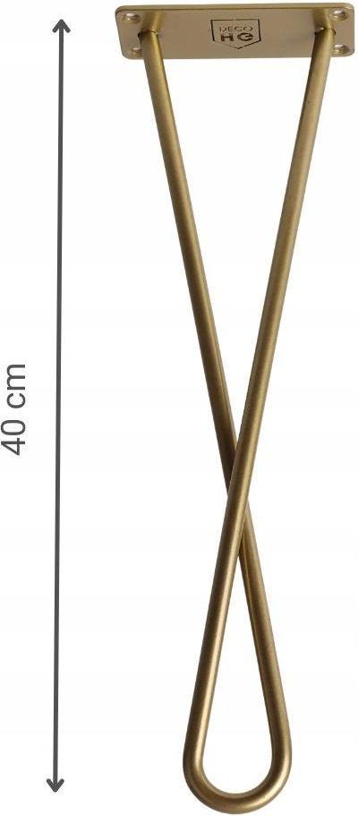 Hg Deco Metalowa Noga Do Stołu Blatu 40Cm 4X Złota Loftowa - Opinie i ...