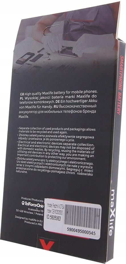 Bateria Maxlife Bateria Do Xiaomi Redmi Note 4 Bn41 4000Ma - Opinie i ...