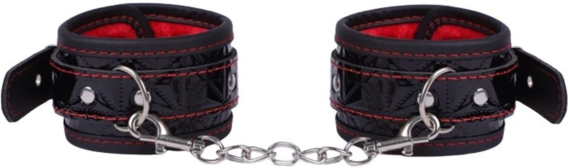 Guilty Toys Restraint Me Handcuffs Black/Red - Ceneo.pl