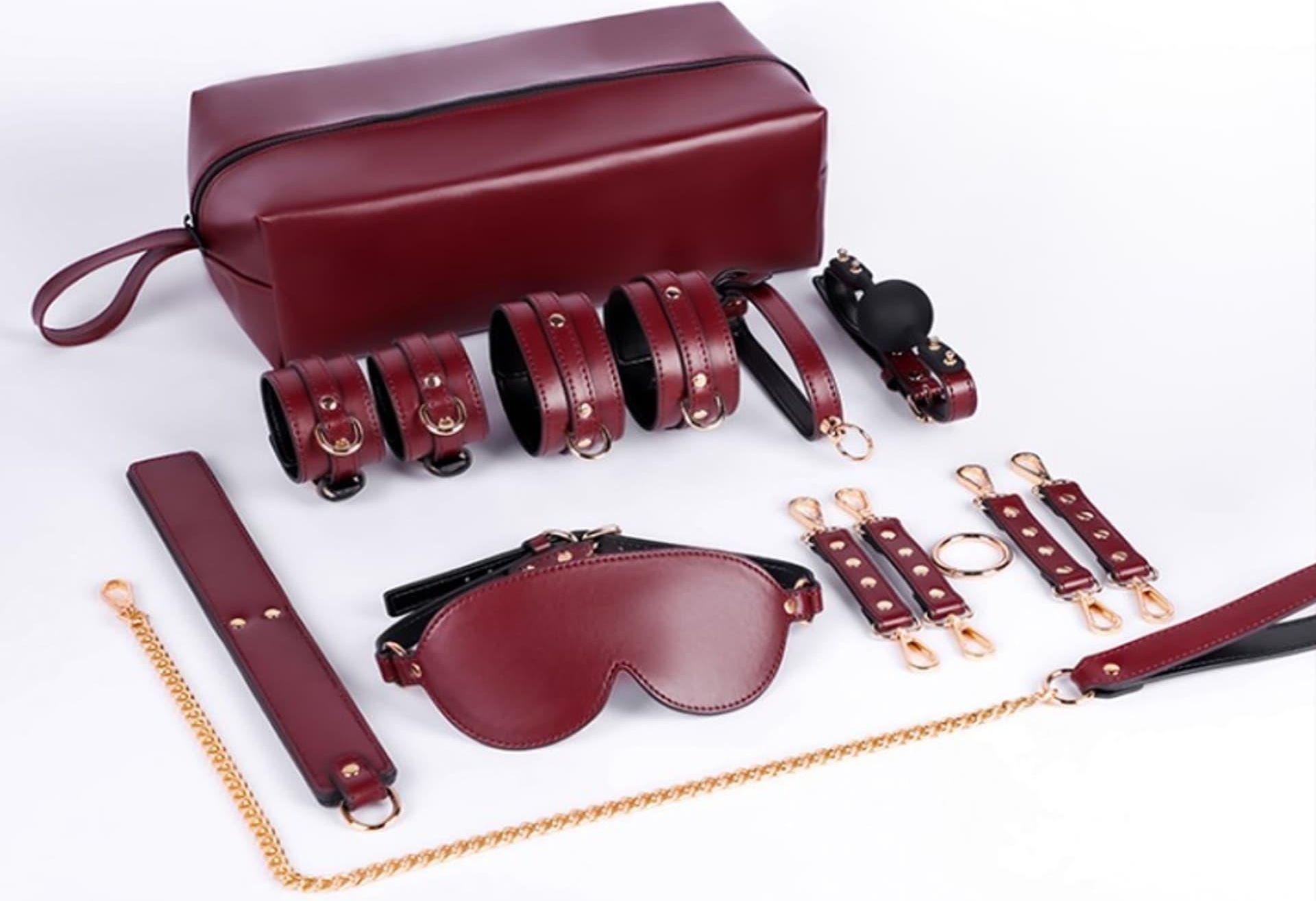 Std Bdsm Midnight Play Set 6 Pieces With Storage Bag B - Ceneo.pl