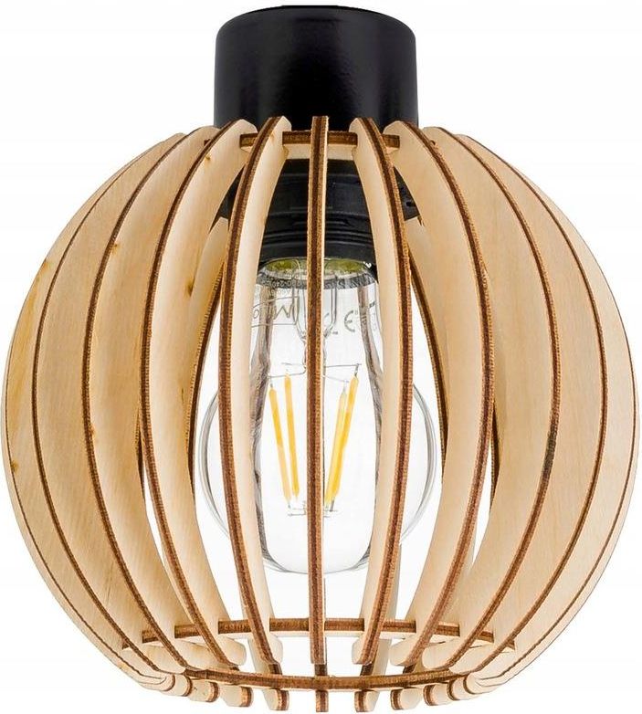 Inect Lampa Wisząca Zwis Żyrandol Sufitowa Loft Drewno 3 (101220 ...