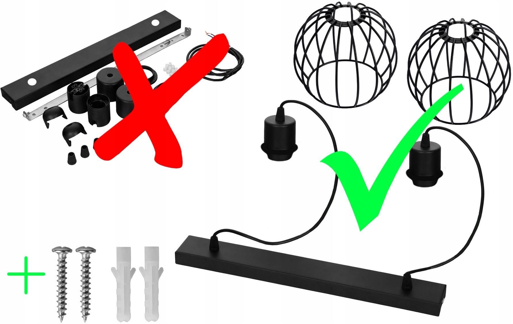 Inect Lampa Wisząca Zwis Żyrandol Sufitowa Loft Drewno 3 (101220 ...