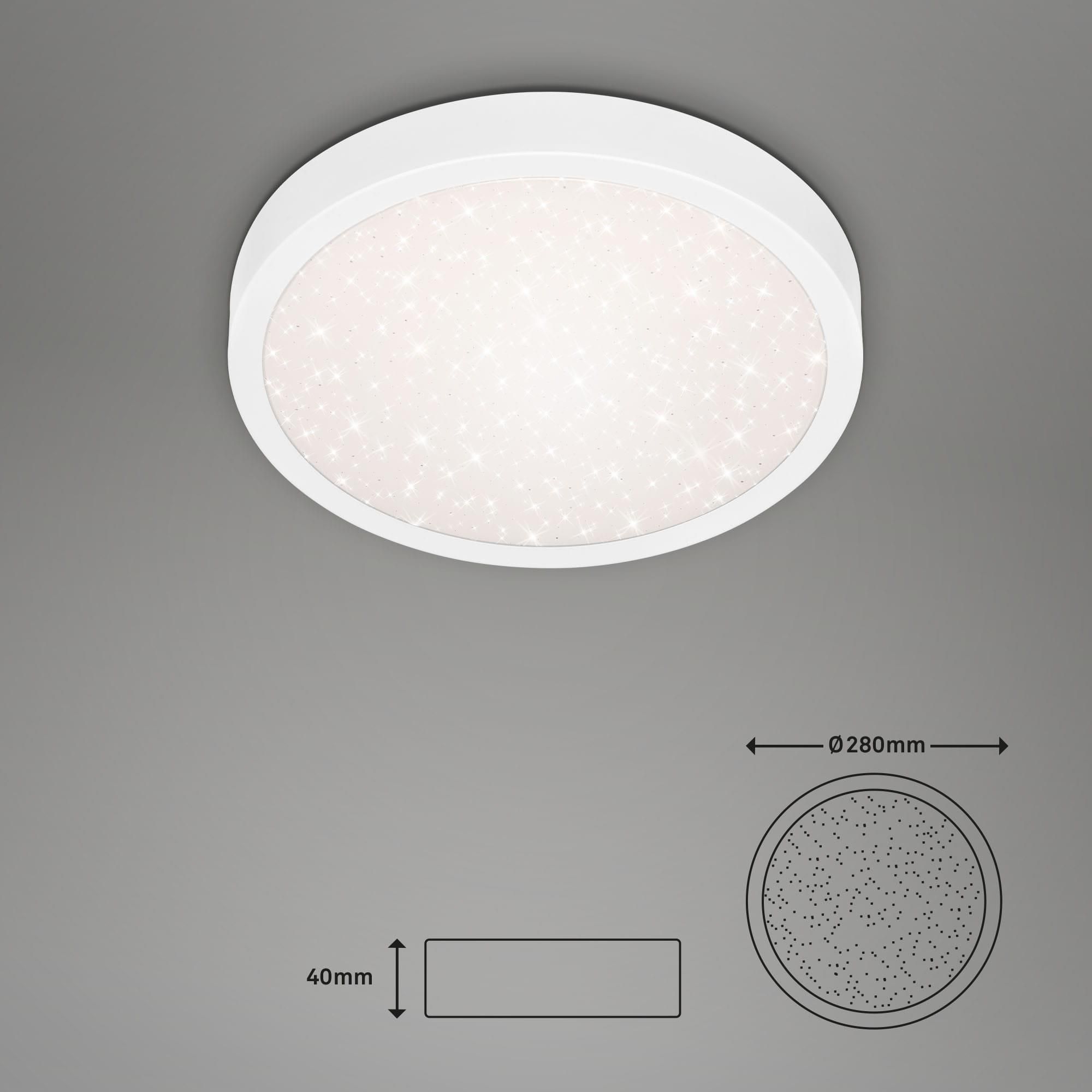 Briloner Plafon Led 18,5W Biały Pokój Kuchnia Korytarz (3048016 ...
