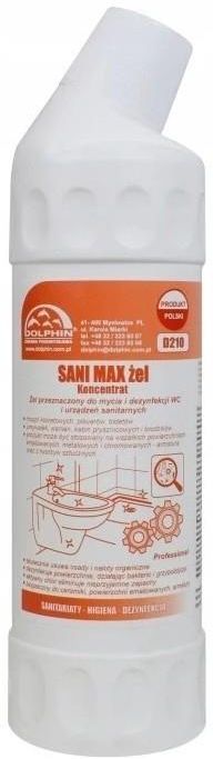 Dophin Sani Max żel do mycia i dezynfekcji WC 1l - Opinie i atrakcyjne ...