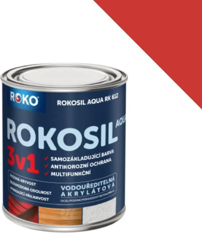 Farba Roko Rokosil Aqua 3W1 RK612/8140 Jasnoczerwony 0.75kg - Opinie i ...