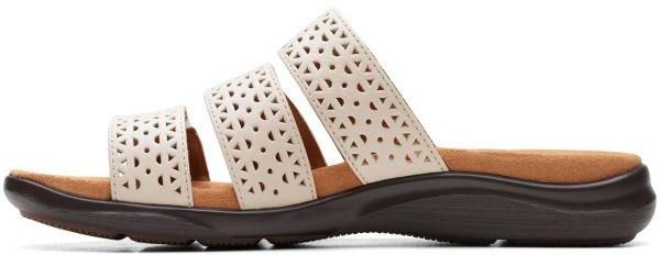 Sandały Clarks Kitly Walk kolor white leather 26172148 - Ceny i opinie ...