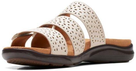 Sandały Clarks Kitly Walk kolor white leather 26172148 - Ceny i opinie ...