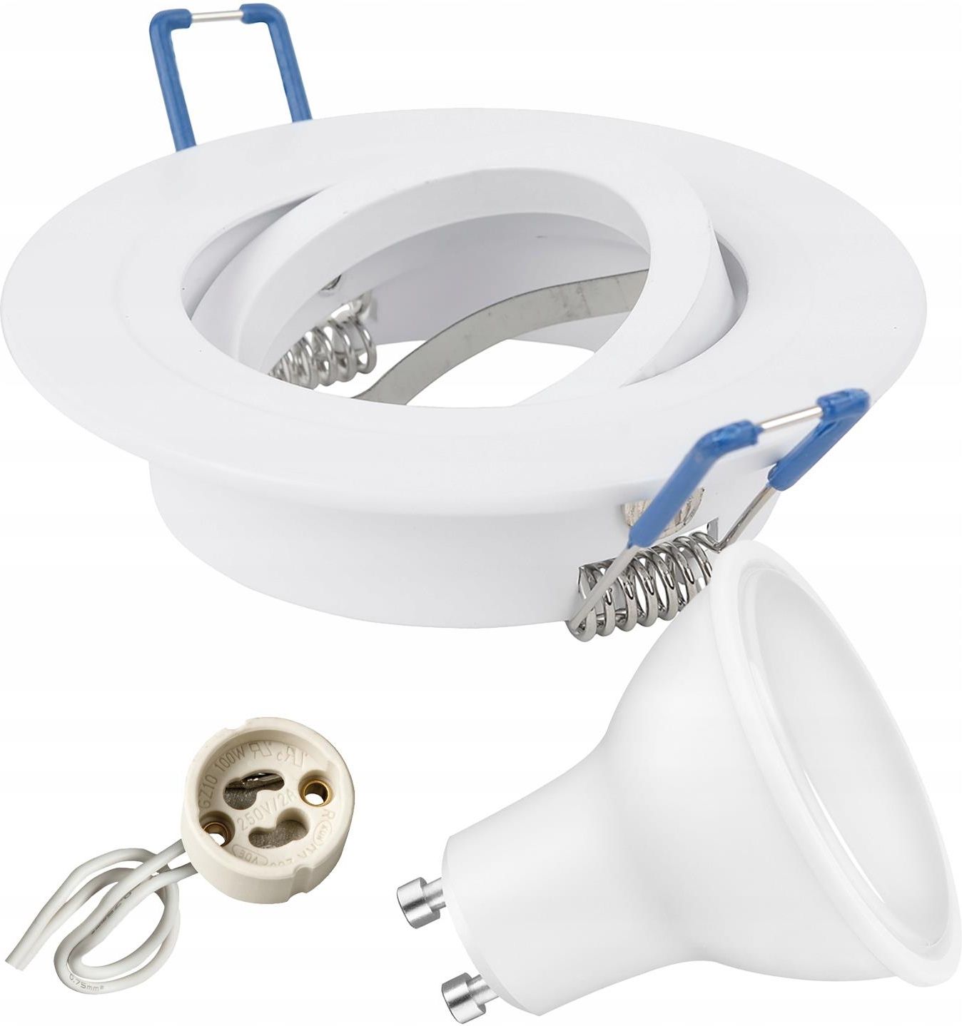 Led-Lux Zestaw Oprawa Halogenowa Ruchoma Gu10 Led 3,5W (Lx8362Wh ...