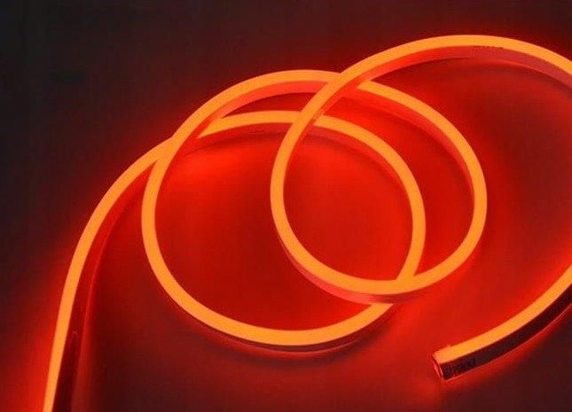 Area-Led Wąż Żelowy Neon Led 1 Strona Red 1Mb 7W Ip67 230V ...