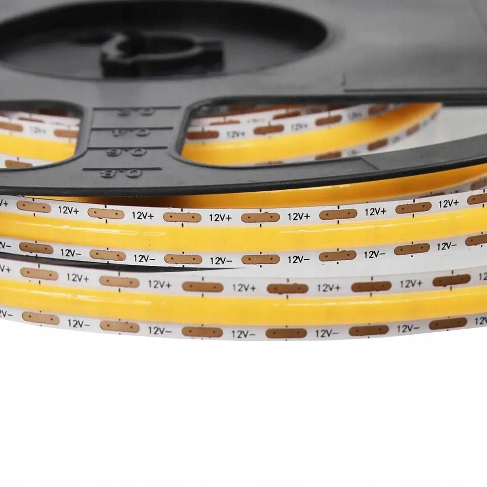 Led Expert Taśma Cob 12V Wąska 5Mm 400Led 12W Ciepła 1M ...