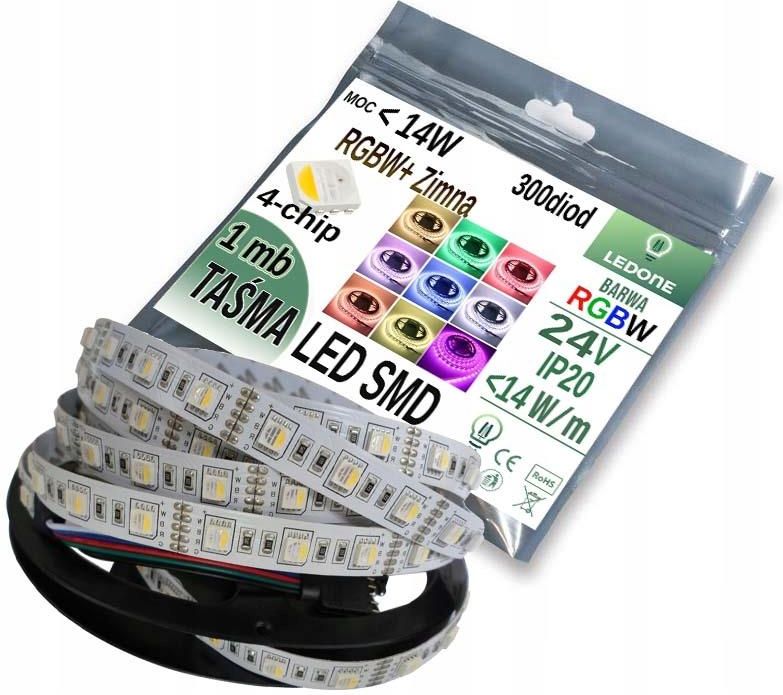 Led-One Taśma Led Premium Rgbw Cw 4In1 5050 Ip20 24V 1M (B0093 ...