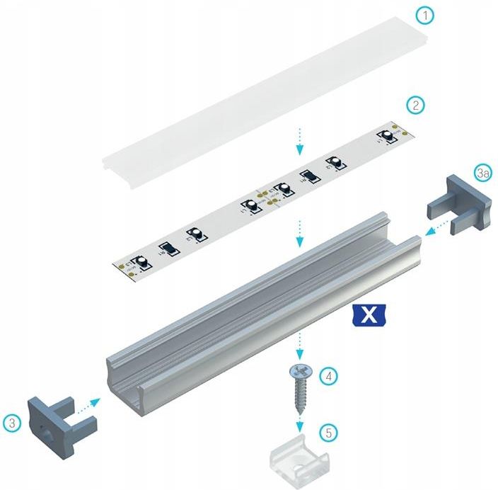 Media-Comp Listwa Led 2X80Cm X-Slim Szara Oświetlenie Gabloty - Opinie ...
