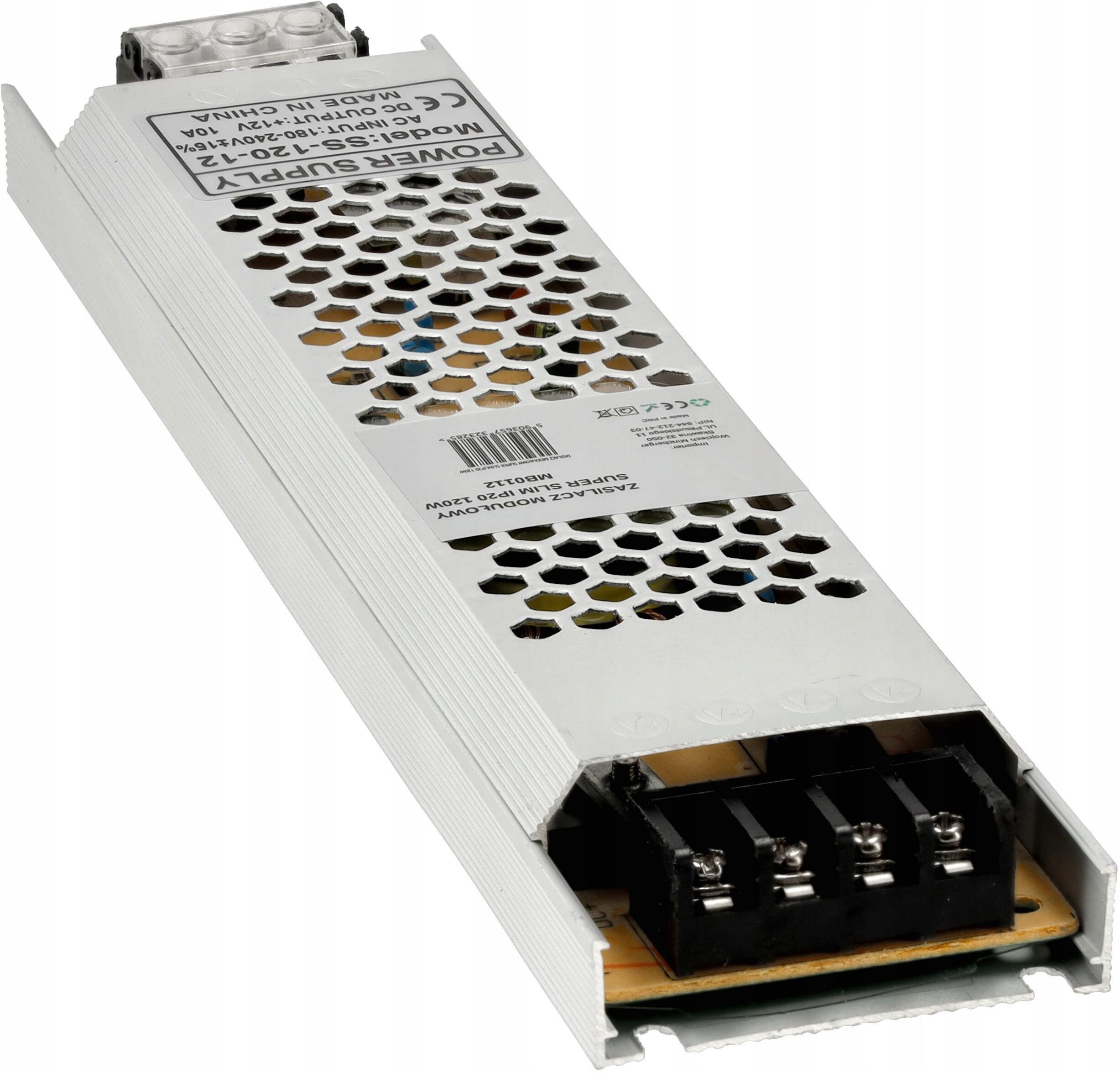 Berge Zasilacz 12V Slim Do Taśm Led 10A 120W - Opinie i atrakcyjne ceny ...