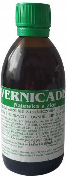 Preparat medycyny naturalnej Vernicadis Usuń Pasożyty Robaki Owsiki Itp ...