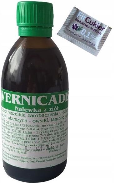 Preparat medycyny naturalnej Vernicadis Usuń Pasożyty Robaki Owsiki Itp ...