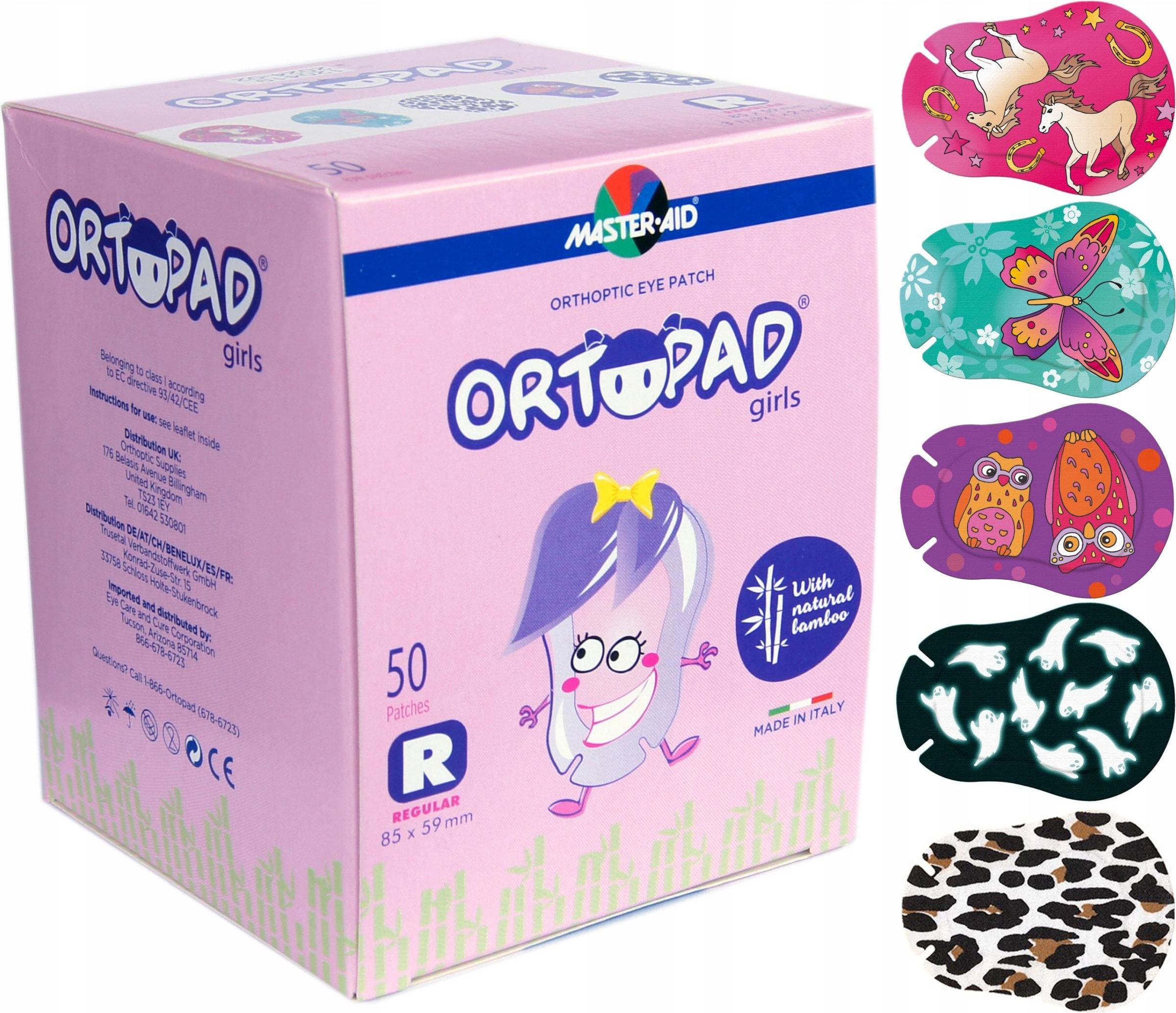 Master-Aid Ortopad Duży Wzór Girl Regular Plaster Na Oko 50szt ...