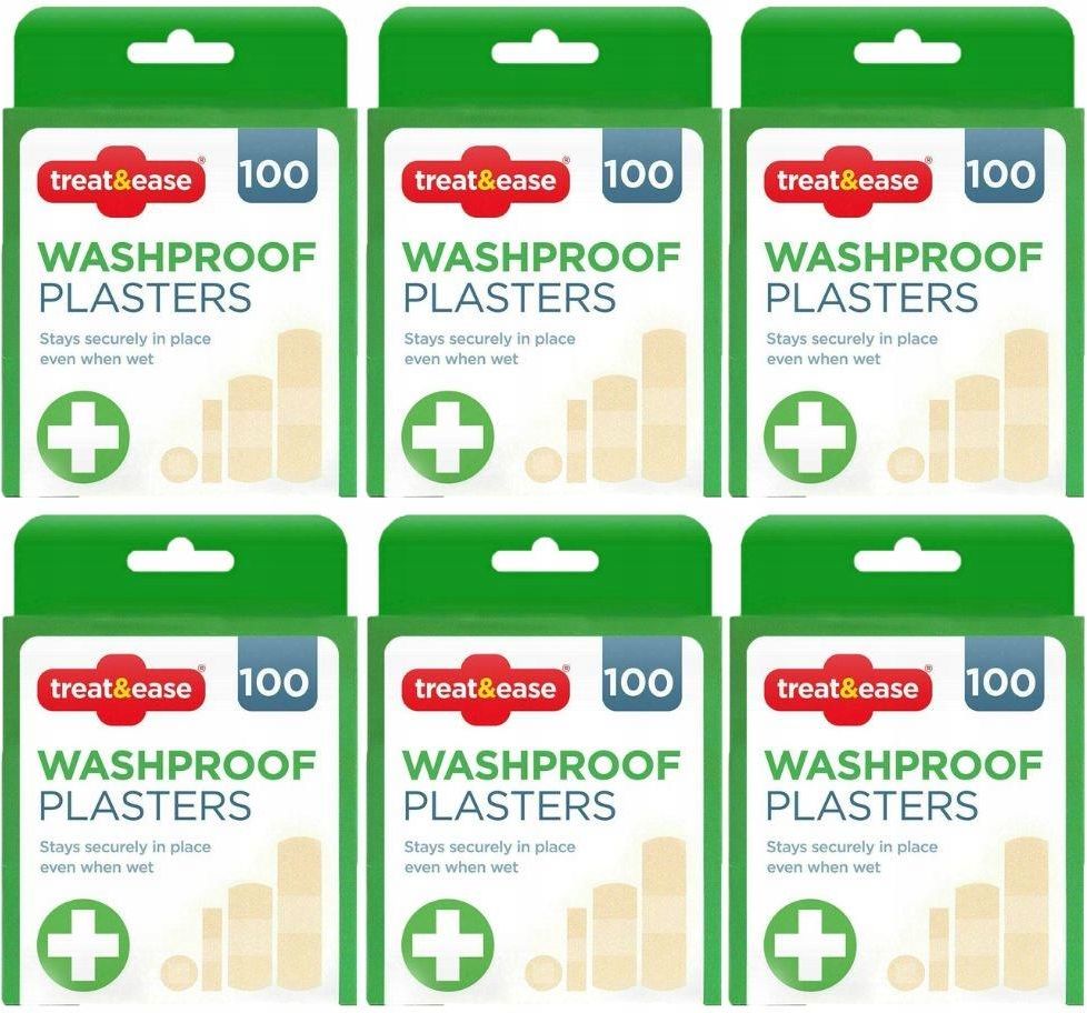 Treat&Ease Plastry Opatrunkowe Wodoodporne 600szt. - Opinie i ceny na ...