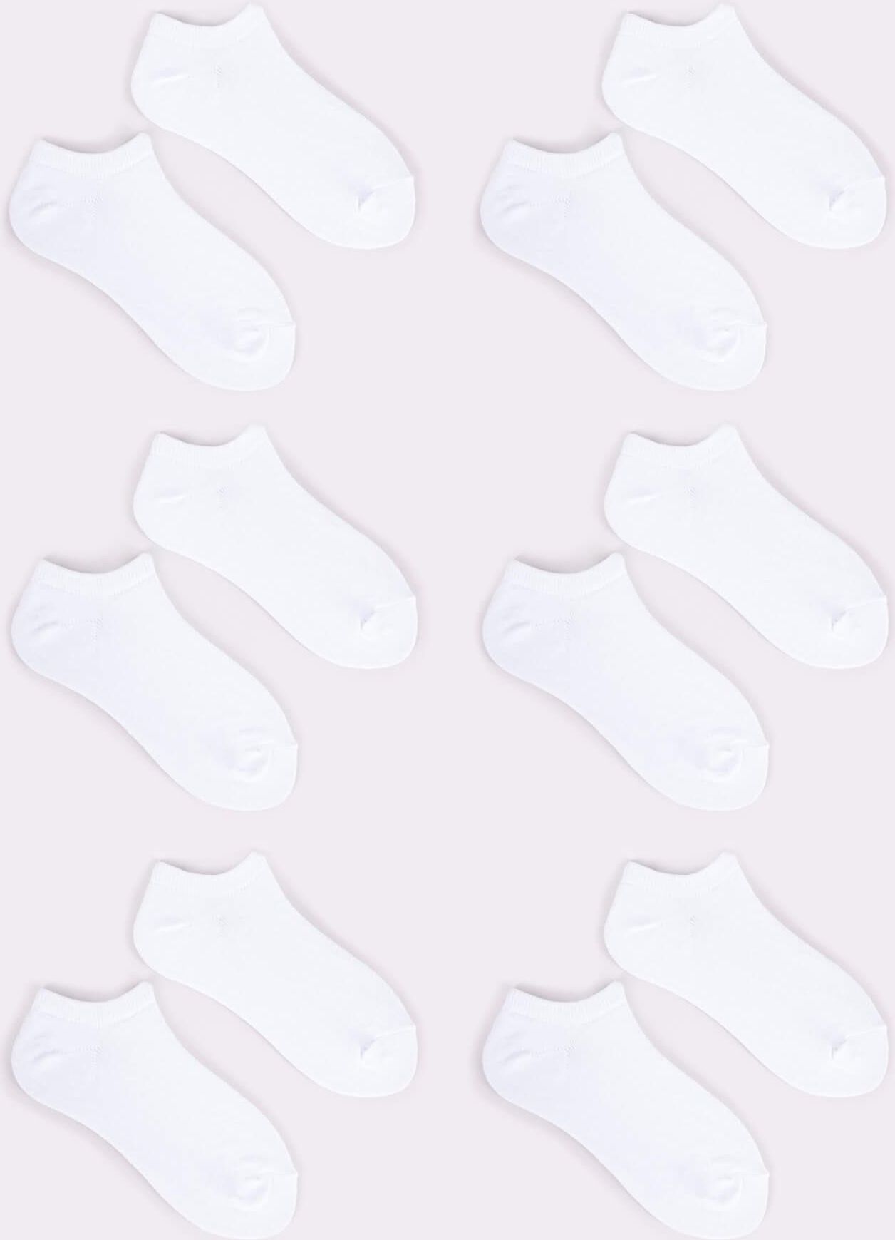 Skarpety stopki krótkie białe basic 6PAK : Rozmiar - 43-46 - Ceny i opinie - Ceneo.pl