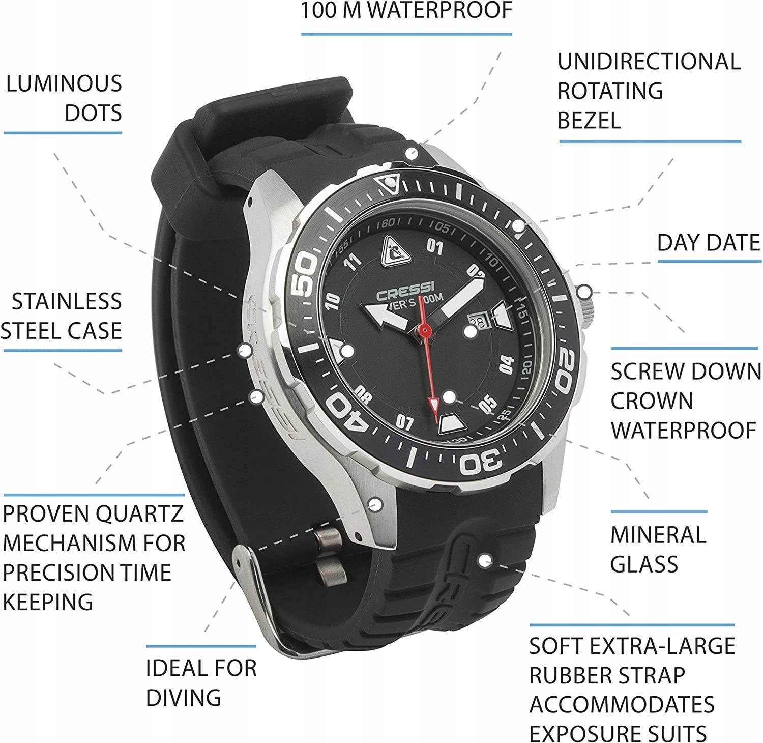 Cressi Zegarek Manta 100 M Ks764700 - Ceny i opinie - Ceneo.pl