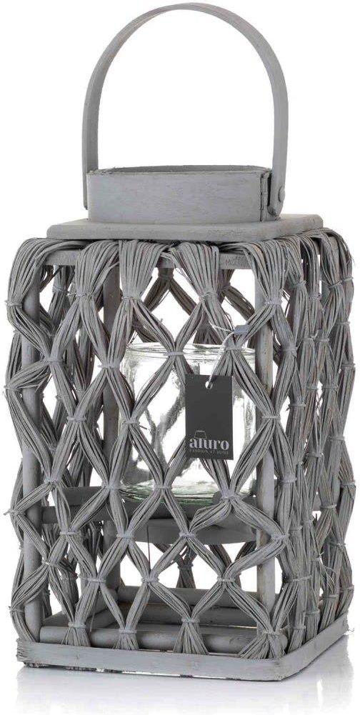 Aluro Latarnia Rustykalna Popielata Jalama xl A01638 - Opinie i ...