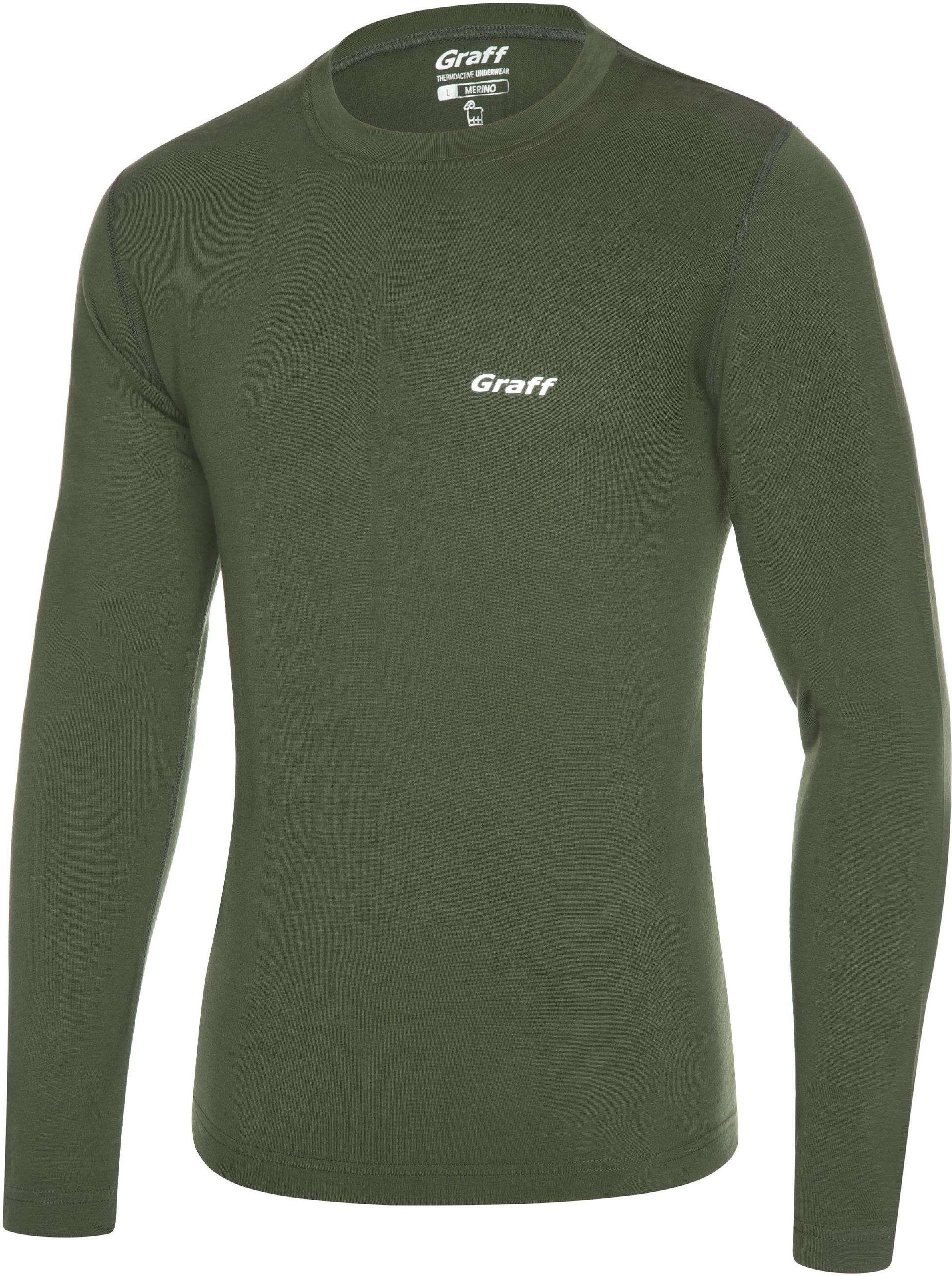 Graff Koszulka Termoaktywna Męska 916 Merino Warm Oliwkowy 110635 ...