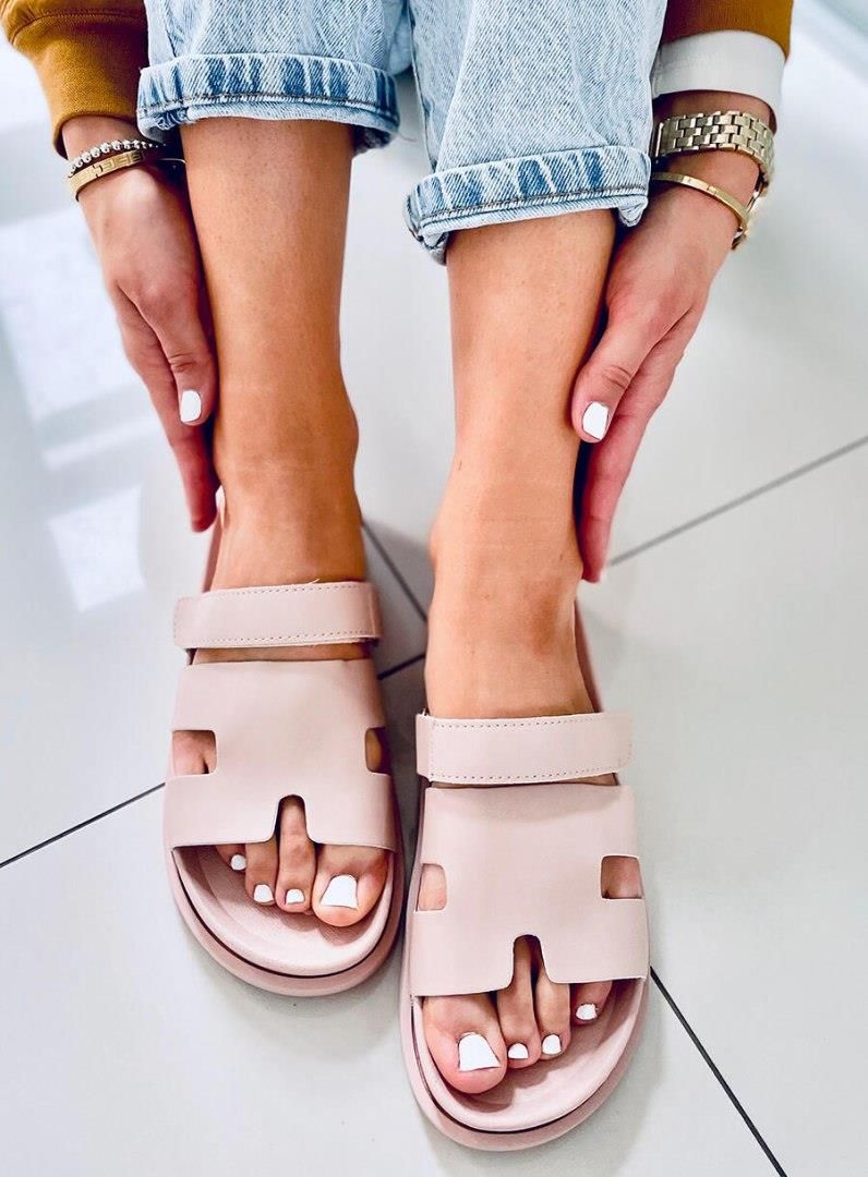 Klapki damskie TAWNY BEIGE - Ceny i opinie - Ceneo.pl