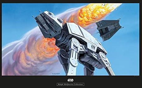 Komar Star Wars Classic Rmq Hoth Battle At At 70X50 Cm Komar Obraz ...