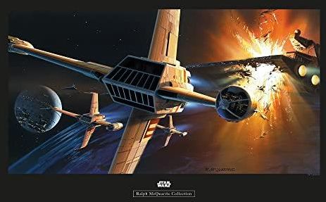 Komar Star Wars Classic Rmq Endor Orbit War 70X50 Cm Komar Obraz ...