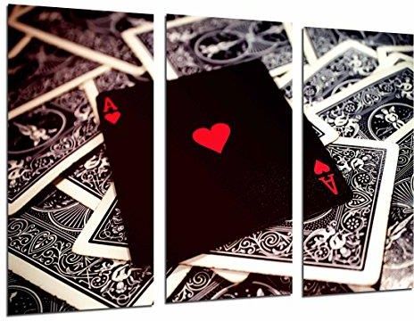 Cuadros Cámara Obraz Ścienny Gra Planszowa Kasyno Karty Do Pokera Serce ...