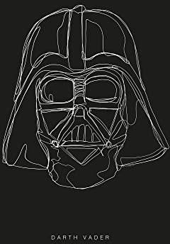 Komar Star Wars Lines Dark Side Vader 50X70 Cm Komar Obraz Ścienny ...