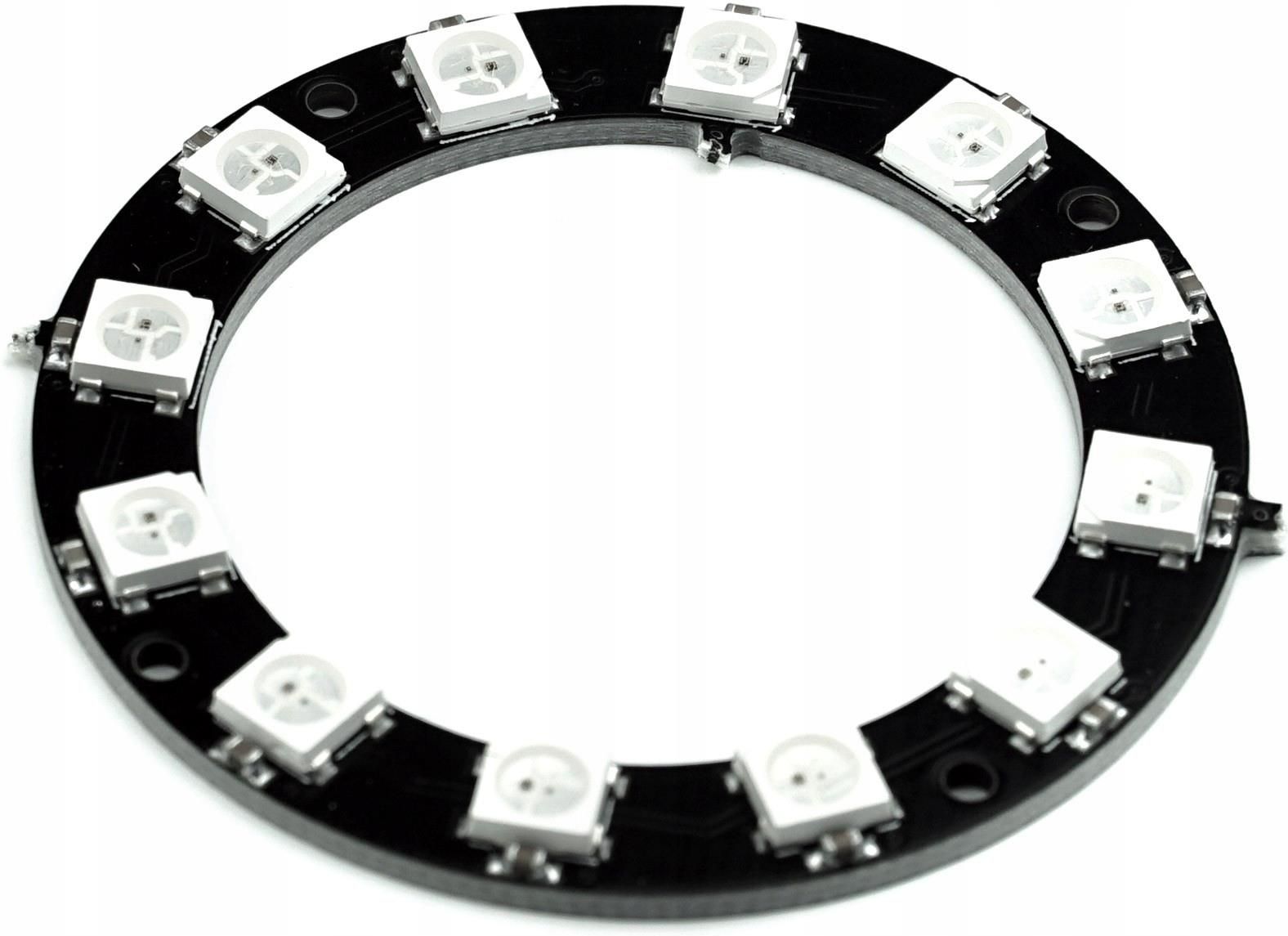Elektroweb Pierścień Led Ring 12 Diod Rgb Ws2812B Czarny (3B040 ...