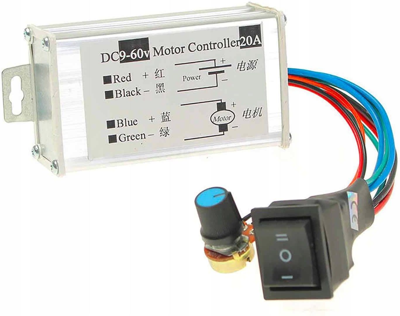 Elektroweb Regulator Pwm Obrotów Silnika Lewo Prawo 9-60V 20A (2I001) - Opinie i ceny na Ceneo.pl