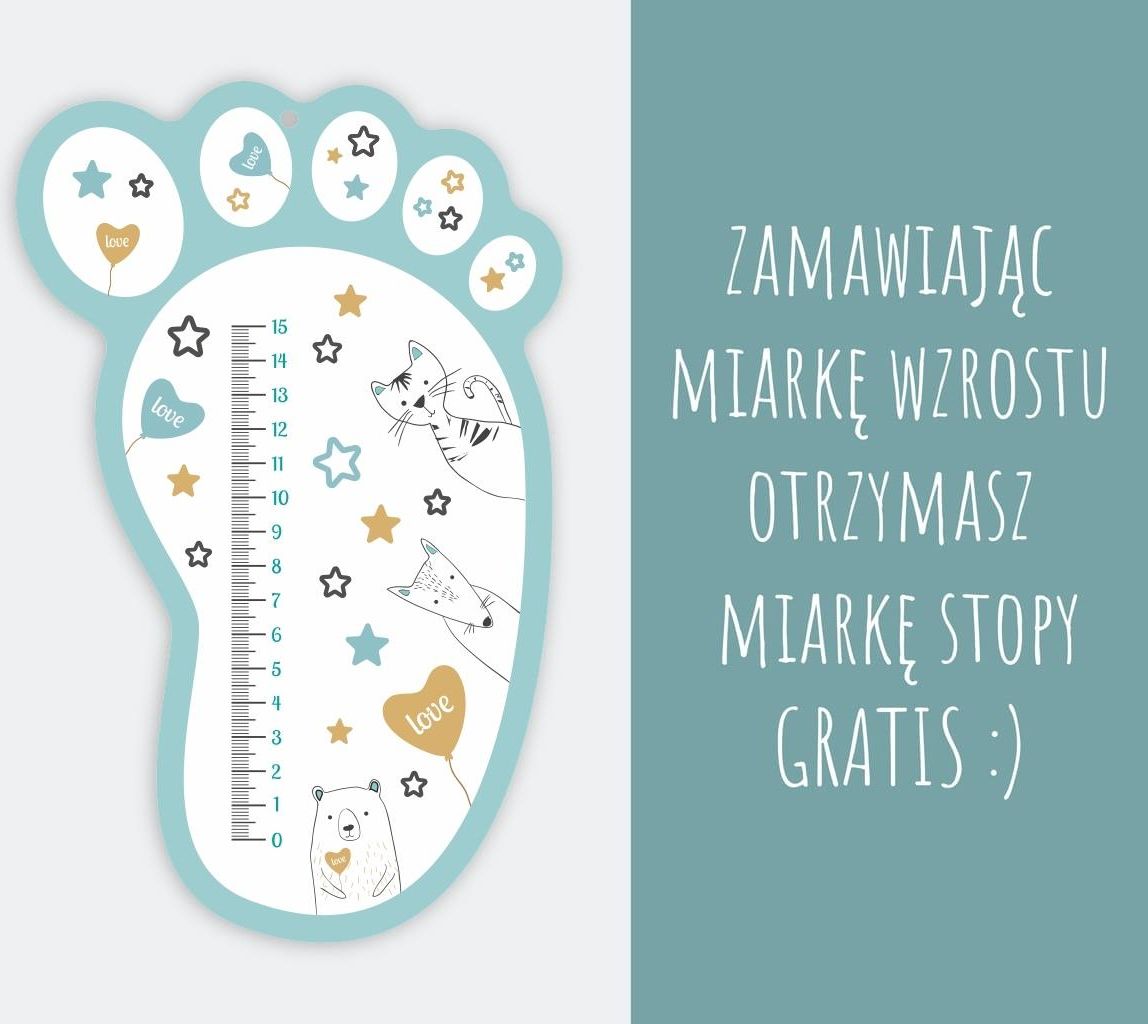 Miarka Wzrostu Na Ścianę Imię Miarka Stopy - Ceny i opinie - Ceneo.pl
