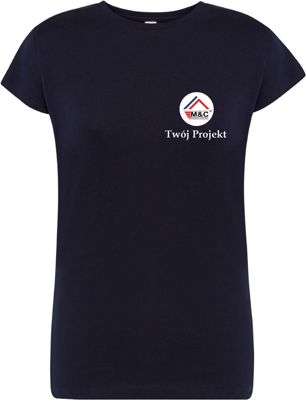 T-shirt damski granatowy z twoim nadrukiem lub napisem - Ceny i opinie - Ceneo.pl