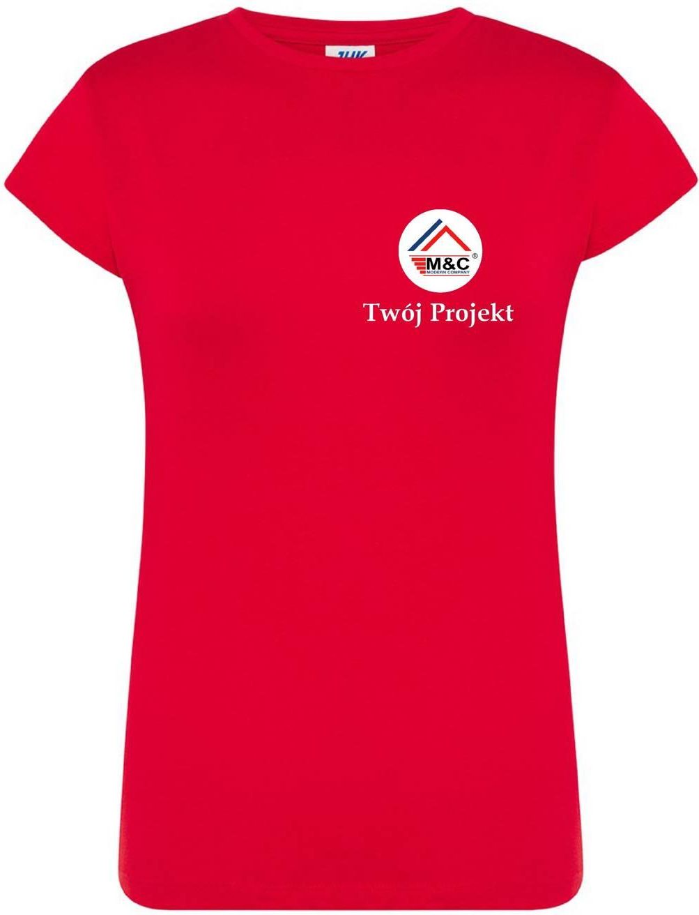T-shirt damski czerwony z twoim nadrukiem lub napisem - Ceny i opinie - Ceneo.pl