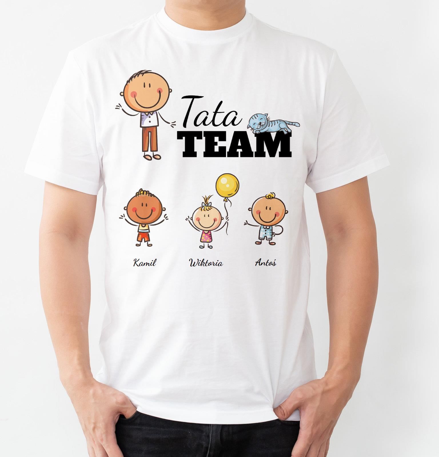 Tata team - personalizowana koszulka na dzień taty- KREATOR - Ceny i ...