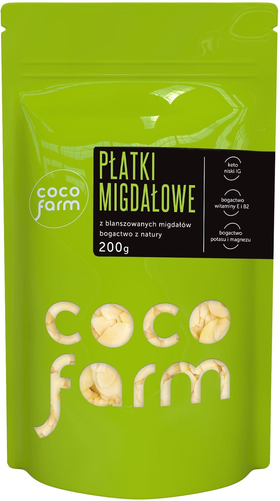 Cocofarm Płatki Migdałowe Coco Farm 200g - Ceny i opinie - Ceneo.pl