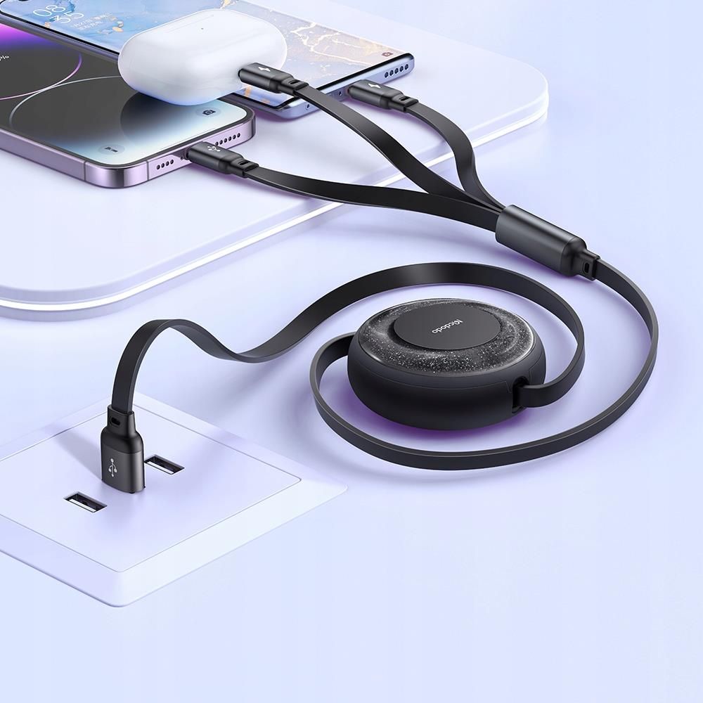 Mcdodo Kabel Zwijany Micro Usb Lightning Usb C 3W1 - Kable - Opinie i ceny na Ceneo.pl