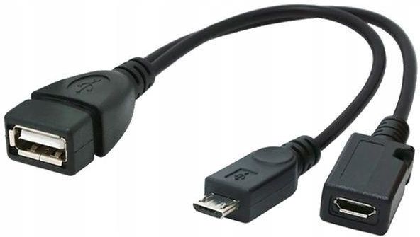 Cablexpert Kabel Otg 2X Micro Usb Usb 15Cm Zasilanie Adapter - Adaptery ...
