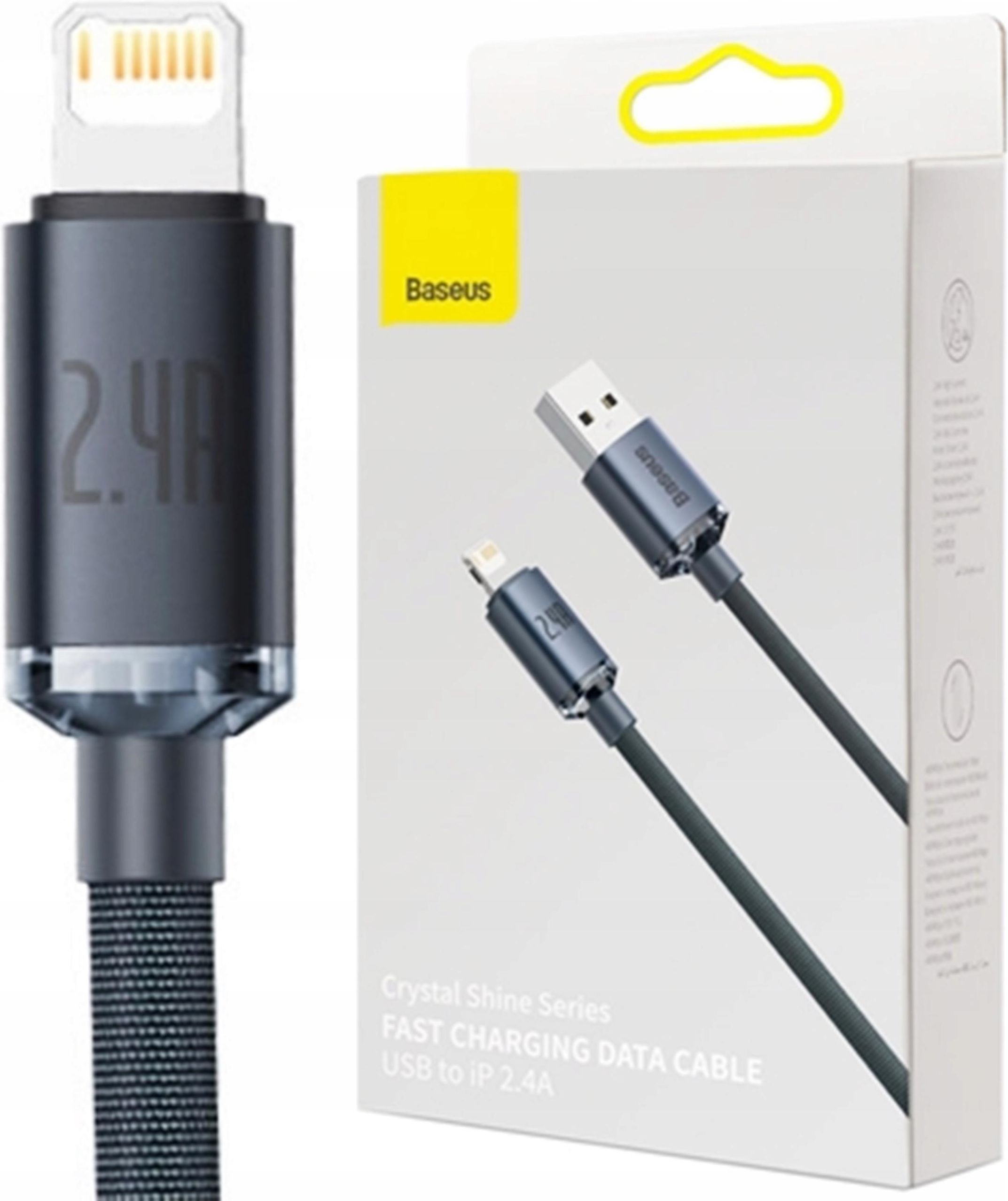 Baseus Szybki Kabel Usb Lightning Iphone Ipad 1 2M 2 4A - Kable ...