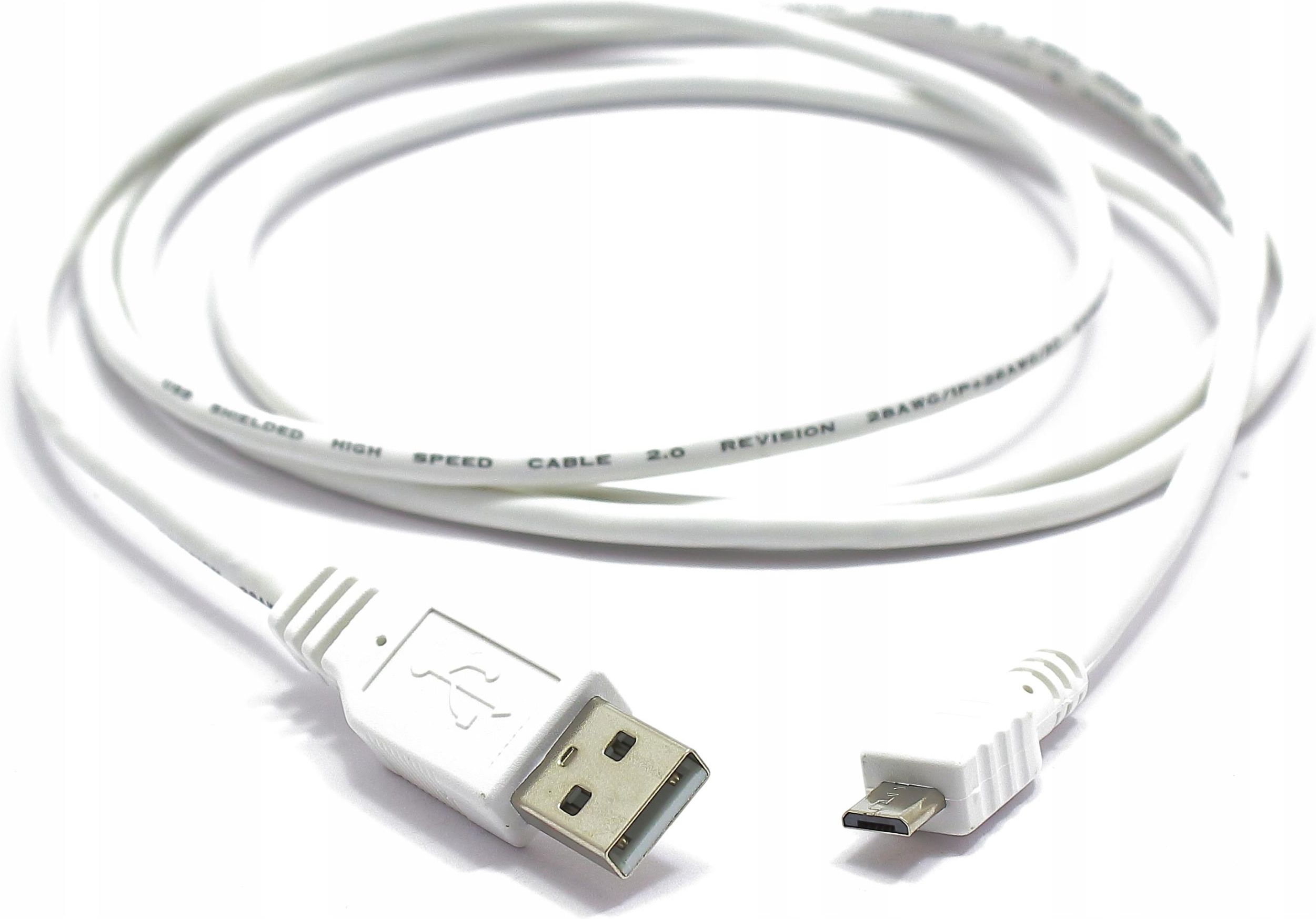 Vitalco Kabel Mikro Usb Wtyk Usb Wtyk Micro Usb 5M Biały - Kable, Wtyki ...