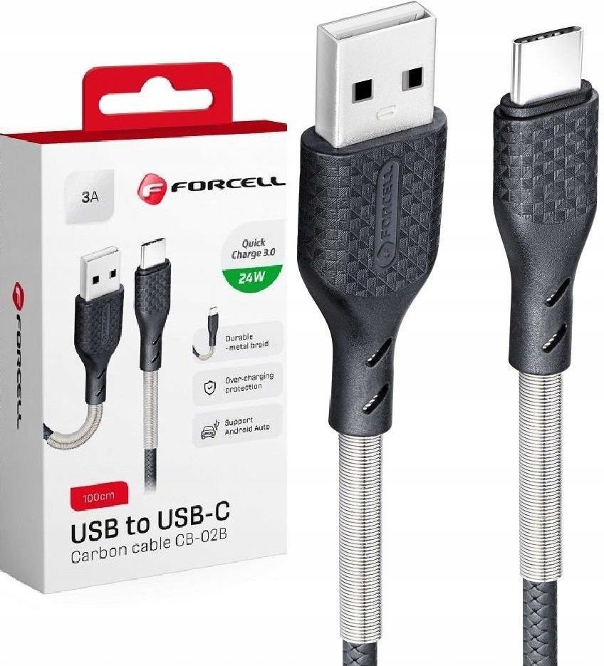 Forcell Kabel Usb Usb C 1M Qc 3 0 24W 3A Android Auto - Kable - Opinie ...