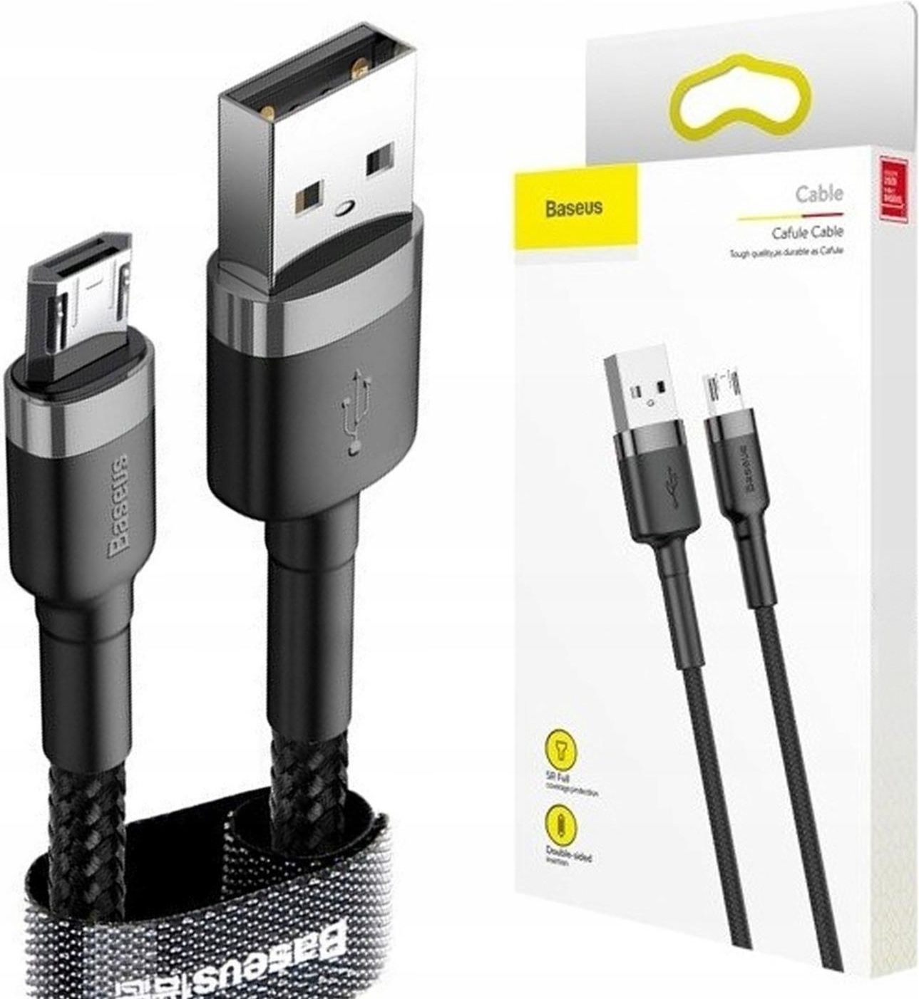 Baseus Kabel Usb Micro Dwustronny Mocny 2 4A 3M - Kable - Opinie i ceny ...