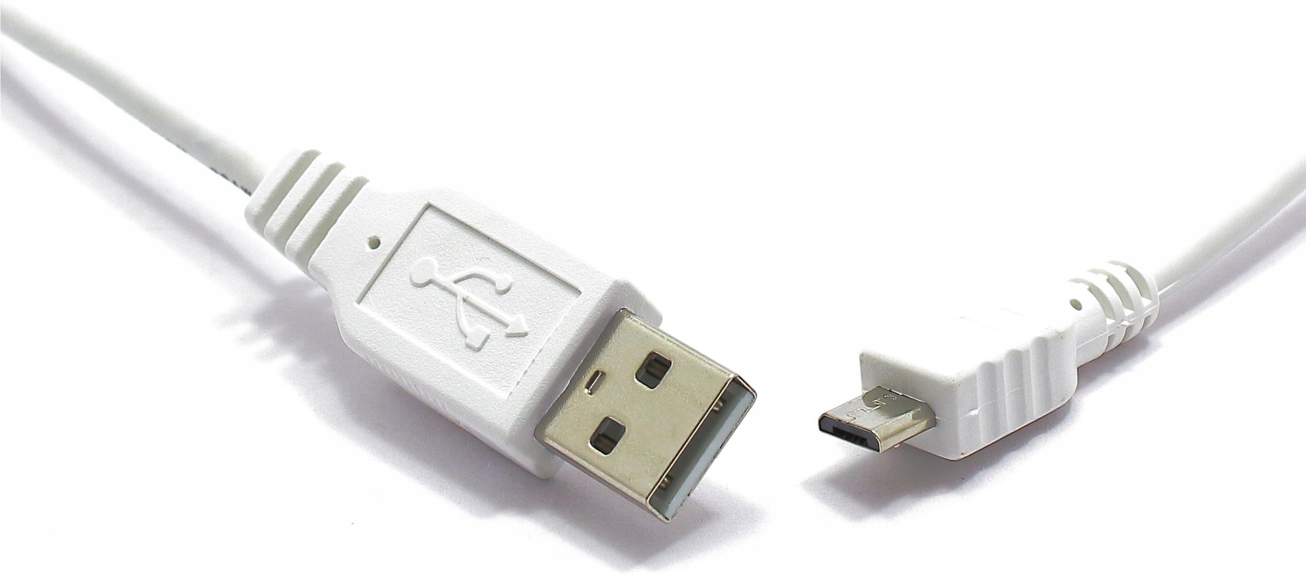 Vitalco Kabel Mikro Usb Wtyk Usb Wtyk Micro Usb 3M Biały - Kable, Wtyki ...