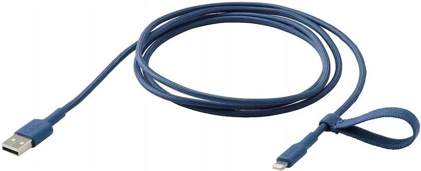 Ikea Lillhult Kabel Usb A/Lightning 1 5M Niebieski - Kable - Opinie i ...